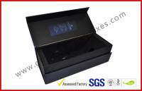 China Embossed / Spot UV Square Wine Packaging Boxes , Customized Printed Magnetic Wine Packaging Boxes for sale