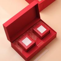 China Customized Empty Tea Gift Box CMYK Printing Flip Cover Tea Packaging Box for sale