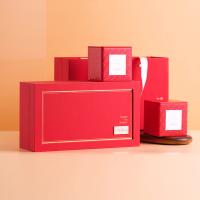 China Customized Empty Tea Gift Box CMYK Printing Flip Cover Tea Packaging Box for sale