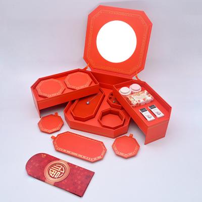 China Mid Autumn Festival Creative Double Door Gift Box Paperboard Rigid Gift Boxes for sale