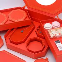 China Mid Autumn Festival Creative Double Door Gift Box Paperboard Rigid Gift Boxes for sale