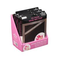 China Nail paper card shaped packaging box, customized beauty product display box, customized cosmetics corrugated paper color for sale