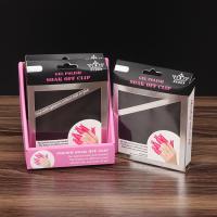 China Nail paper card shaped packaging box, customized beauty product display box, customized cosmetics corrugated paper color for sale