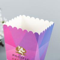 China Customized Popcorn Box Square Snack Fast Food Package Popcorn Popcorn chicken Packaging Carton for sale