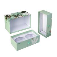 China Customized Small Fresh Color Double Layer Drawer Box Tea Gift Packaging Box Printing for sale