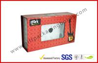 China 600gsm Rigid Board MP3 / 4 Electronics Packaging with PVC Window , Magnetic Packaging Box for sale