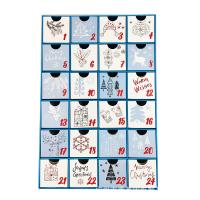 China Christmas Day Comes 24 Days Countdown Calendar Blind Box Empty Box Countdown Pull Gift Box Customization for sale