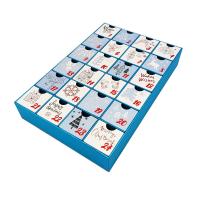 China Christmas Day Comes 24 Days Countdown Calendar Blind Box Empty Box Countdown Pull Gift Box Customization for sale