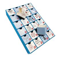 China Christmas Day Comes 24 Days Countdown Calendar Blind Box Empty Box Countdown Pull Gift Box Customization for sale