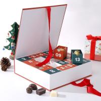 China Customized Christmas Advent Countdown Calendar Blind Box Empty Box Christmas Eve Surprise Children's Gift Box Customized for sale