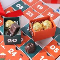China Customized Christmas Advent Countdown Calendar Blind Box Empty Box Christmas Eve Surprise Children's Gift Box Customized for sale