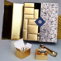 China Customized high-end gilded Christmas arrival countdown calendar blind box empty box cosmetic skincare packaging box for sale
