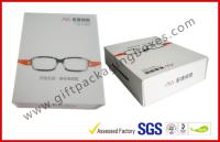 China 2MM Thickness Greyboard Electronics Packaging for Sun Glasses , Magnetic Flatable Box Packaging for sale