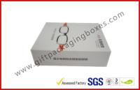 China 2MM Thickness Greyboard Electronics Packaging for Sun Glasses , Magnetic Flatable Box Packaging for sale