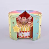 China Double opening cylindrical drawer gift box, gold stamping jewelry circular box, cylindrical paper tube customization for sale