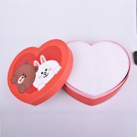 China Heart shaped Romantic Lovely Valentine's Day Series Paper Gift Box Customized Jewelry Necklace Transfer Beads Packaging for sale