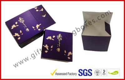 China 210gsm Ivory Card Board Packaging for Cake , Offset Pantone Color Printed Matt Purpel Card Box for sale