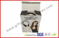 China Collapsible Customized CardBoard Electronics Packaging With Clear Window for sale