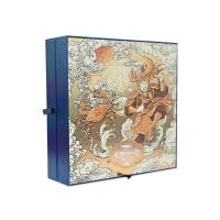 China Customized creative China-Chic clamshell packaging box Two side pull out double-layer gift box Color printing cardboard for sale