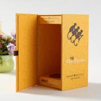 China Single Pack Red Wine Packaging Box Iron Suction Flip Top Gift Box Customized for sale