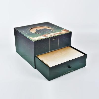 China Cosmetics Set Hollow Out Double Door Gift Box , Game Double Layer Hardcover Box for sale