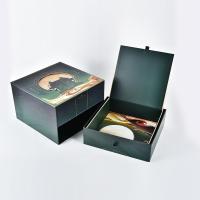 China Cosmetics Set Hollow Out Double Door Gift Box , Game Double Layer Hardcover Box for sale