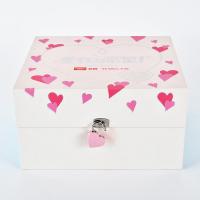 China Customized Square Flip Book Box Facial Mask Jewelry Gift Lock Valentine'S Day for sale