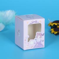 China Color printing, window opening, white cardboard packaging box, flip cover, cosmetics packaging box printing for sale