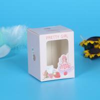 China Color printing, window opening, white cardboard packaging box, flip cover, cosmetics packaging box printing for sale