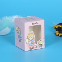 China Color printing, window opening, white cardboard packaging box, flip cover, cosmetics packaging box printing for sale