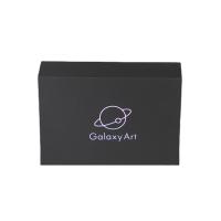 China Jewelry flip box customized with black EVA lining ring and bracelet display box magnetic attraction jewelry box boutique for sale