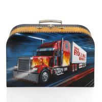 China Customized Gift Jewelry Box Children's Truck Handheld Carton with Lock Storage Packaging Box for sale