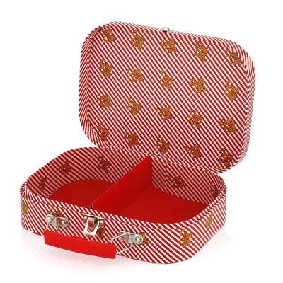 China Paper gift packaging box manufacturer customized paper children's high-end suitcase packaging gift box set handmade box for sale