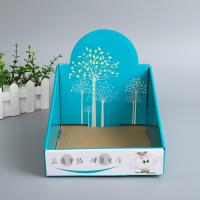 China Color Printing Cosmetics Desktop Display Box Paper Corrugated Storage Display Box for sale