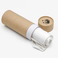 China Circular Kraft Paper Tube Packaging Boxes Customized T-Shirt Clothing Gift Packaging for sale