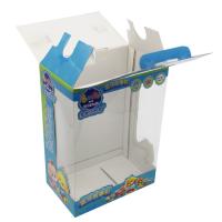 China Children'S Toy Packaging PVC White Cardboard Corrugated Box With Window Opening for sale