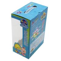 China Children'S Toy Packaging PVC White Cardboard Corrugated Box With Window Opening for sale