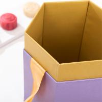 China Customized Creative Hexagonal Heaven And Earth Cover Packaging Color Box for sale