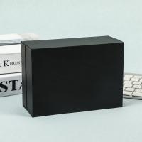China Gift box packaging box Tiandi cover gift box skincare product packaging box black gift box customization for sale