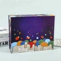 China Folding packaging gift box, color paper box, printed logo, health product gift box customization for sale