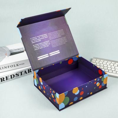 China Folding packaging gift box, color paper box, printed logo, health product gift box customization for sale