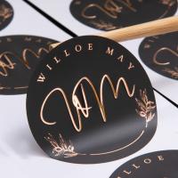 China Label Sticker Customized Circular Metal Stamping Sealing Sticker Customized Adhesive Label Bottle Sticker for sale