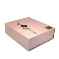China Customized stamping process book box with flip cover, black pearl cotton inner tray, red wine glass packaging paper box for sale
