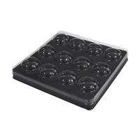 China Chocolate blister inner tray customized food candy blister lining biscuit PET tray packaging box for sale