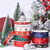 China Customized Christmas Packaging Knot Decoration Gift Box Packaging Ribbon Christmas Ribbon Customization for sale