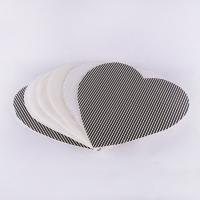 China Chocolate packaging shockproof paper cushioning paper pad Black three-layer heart paper pad for sale
