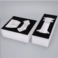 China Custom epe pearl-cotton profiled shock-proof foam box flocking inner liner for sale