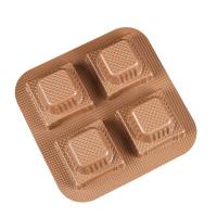 China pet inner golden blister tray custom Mid-Autumn moon cake gift box plastic bottom blister box custom for sale