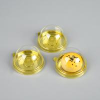 China Customized round egg yolk crisp packing box pvc transparent bubble shell plastic box snow Mei Niong blister packing box for sale