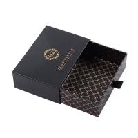 China Jewelry drawing box Custom special paper hot gold jewelry necklace packaging gift box earring packaging box for sale